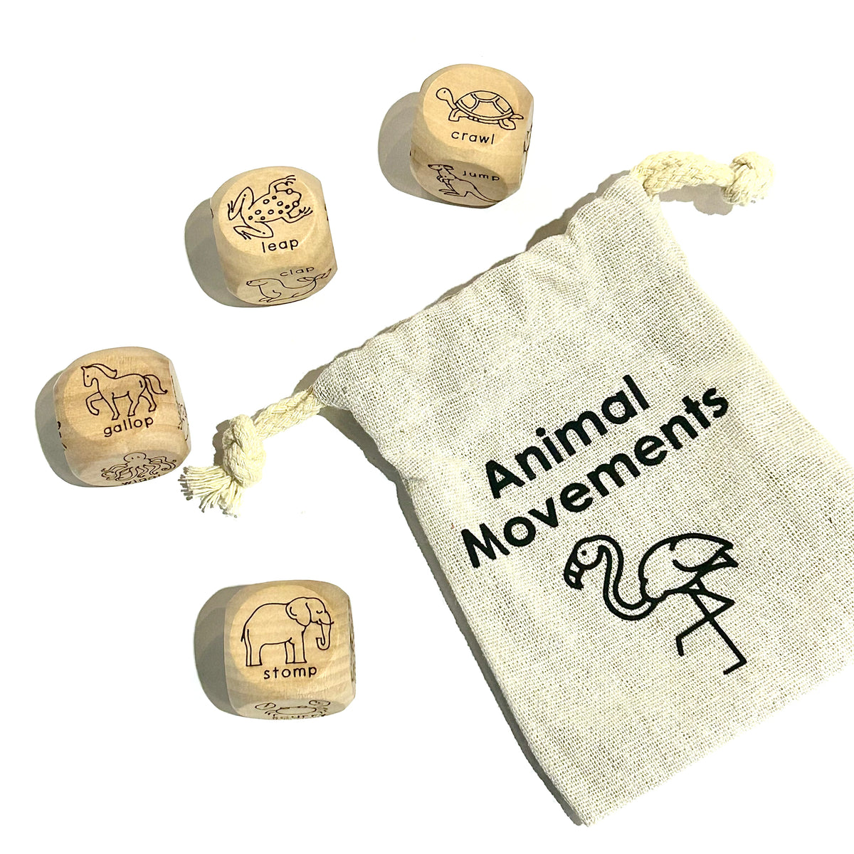 Animal Movement Dice – Tree Fort Toys