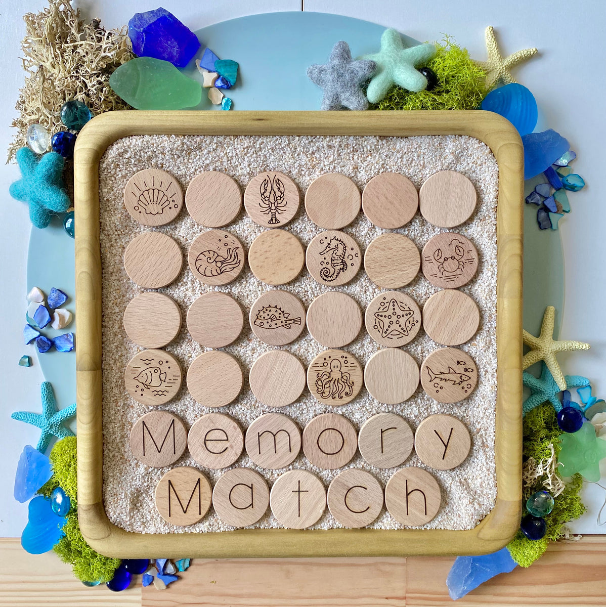 Ocean Memory Matching Game – Tree Fort Toys