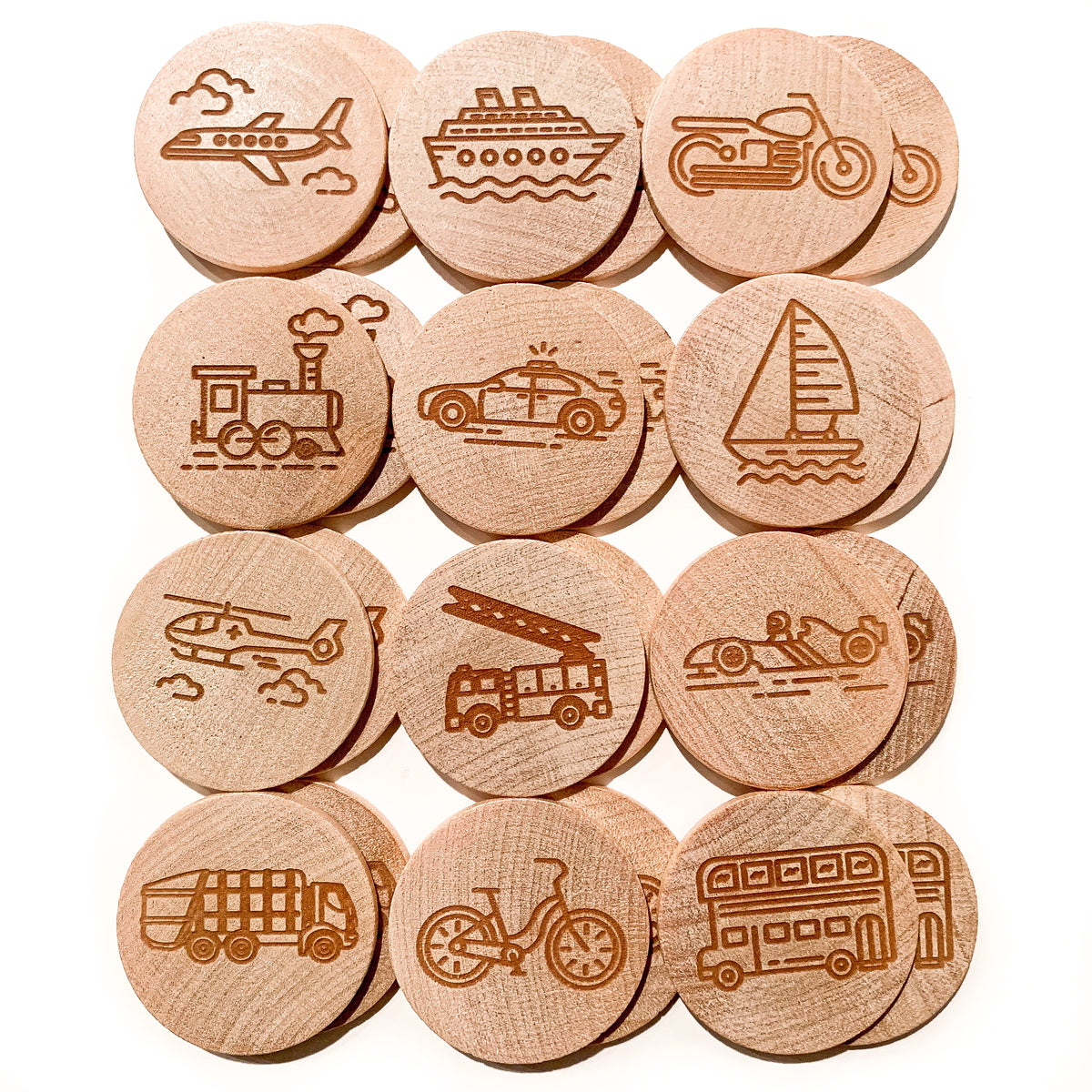 Transportation Memory Matching Game – Tree Fort Toys