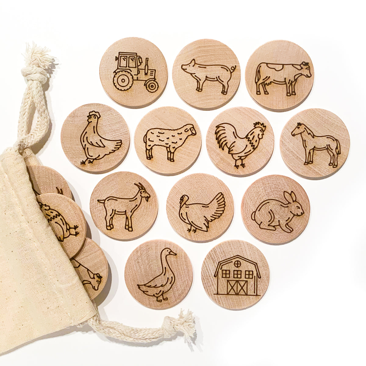 Farm Animal Memory Matching Game – Tree Fort Toys