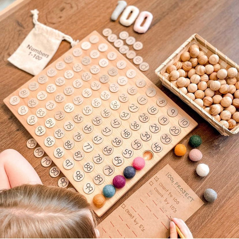 1-100 Counting Discs (Mini 1") – Tree Fort Toys