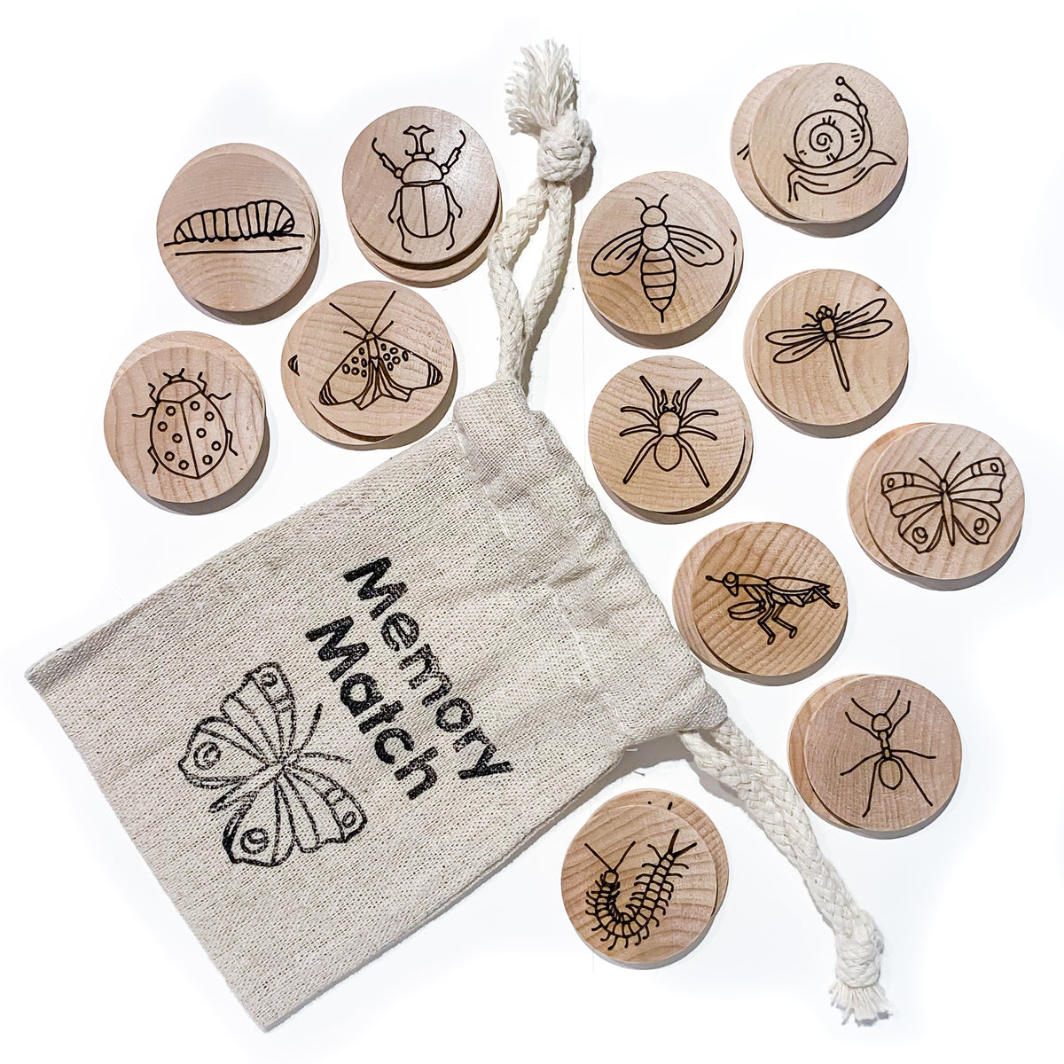 Insect Memory Matching Game – Tree Fort Toys